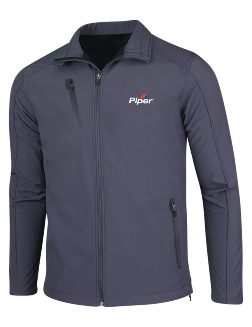 Battleship Grey Welded Softshell Jacket w/Piper Logo