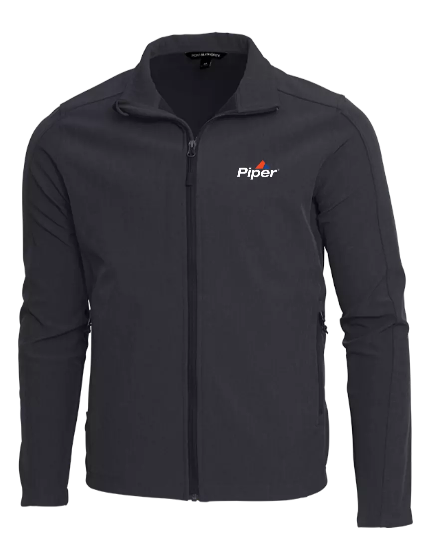 Battleship Grey Core Soft Shell Jacket w/Piper Logo